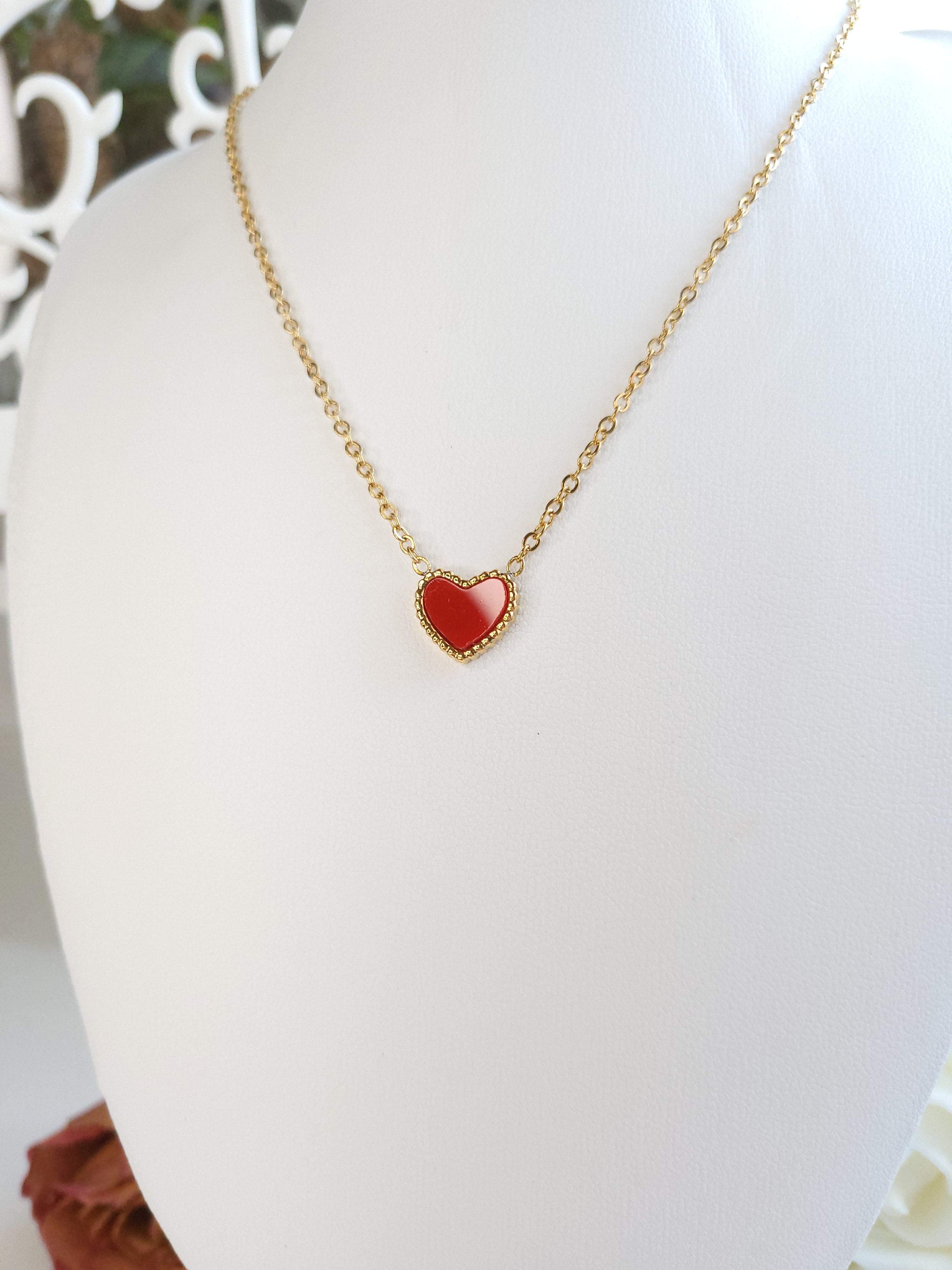 Collier Coeur Rouge – Farah.one