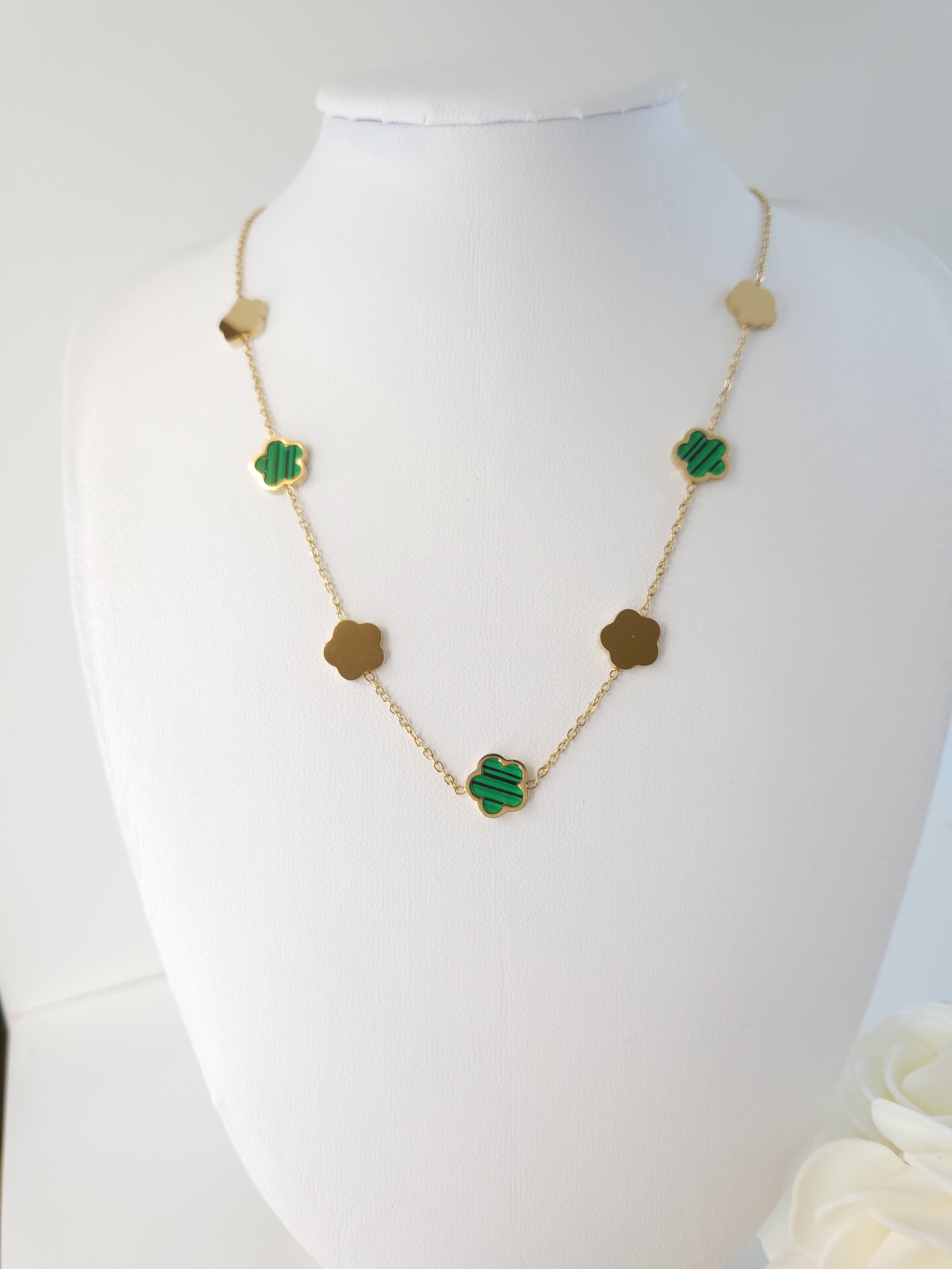Collier Cleef 2 Vert – Farah.one